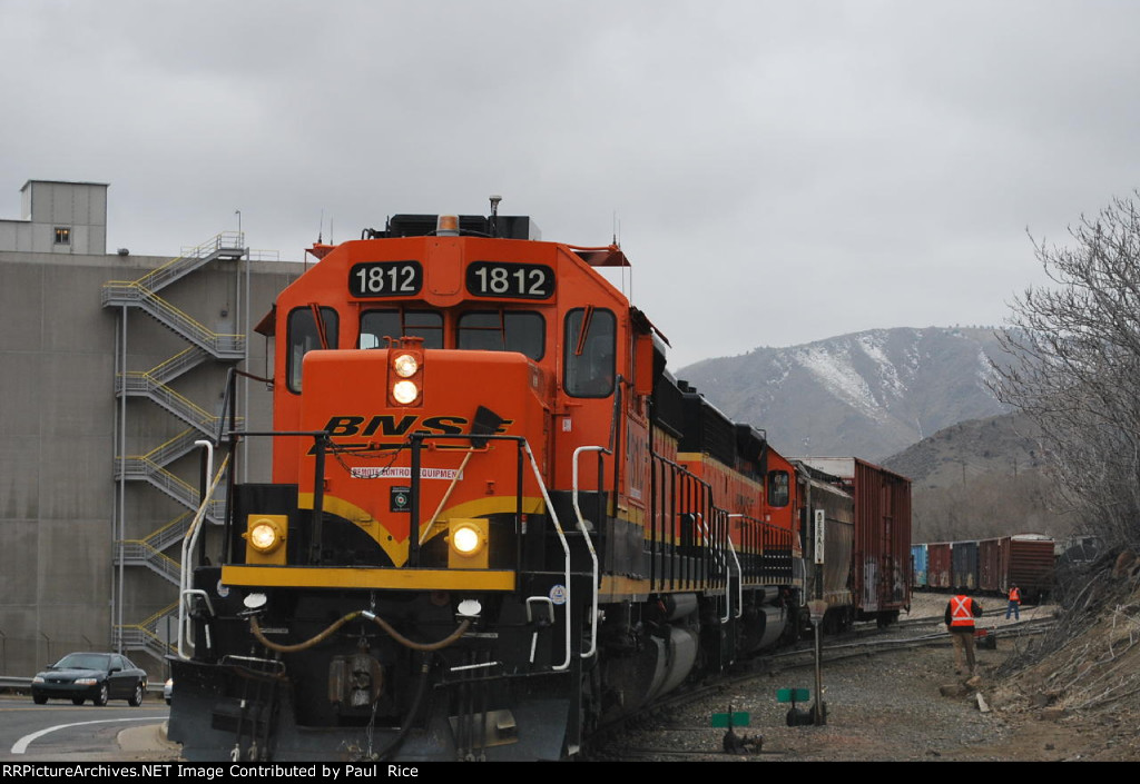 BNSF 1812 Pulling Out Of The Golden BNSF Yard